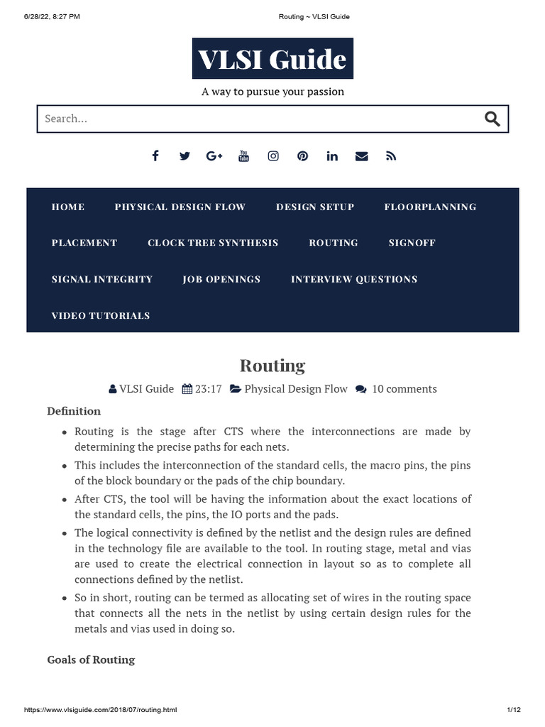 Routing - VLSI Guide | PDF | Digital Technology | Digital Electronics