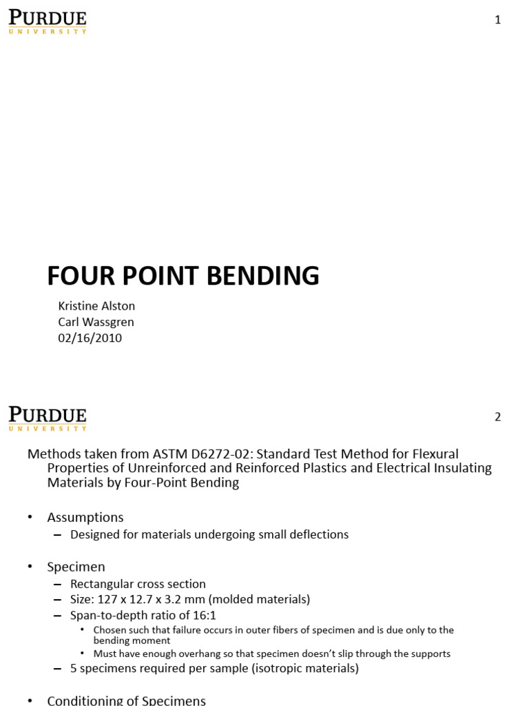 Four Point Bending | PDF