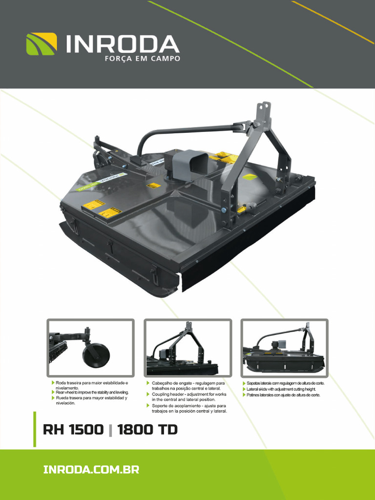 Prospecto RH 1500 1800 TD Inroda | PDF
