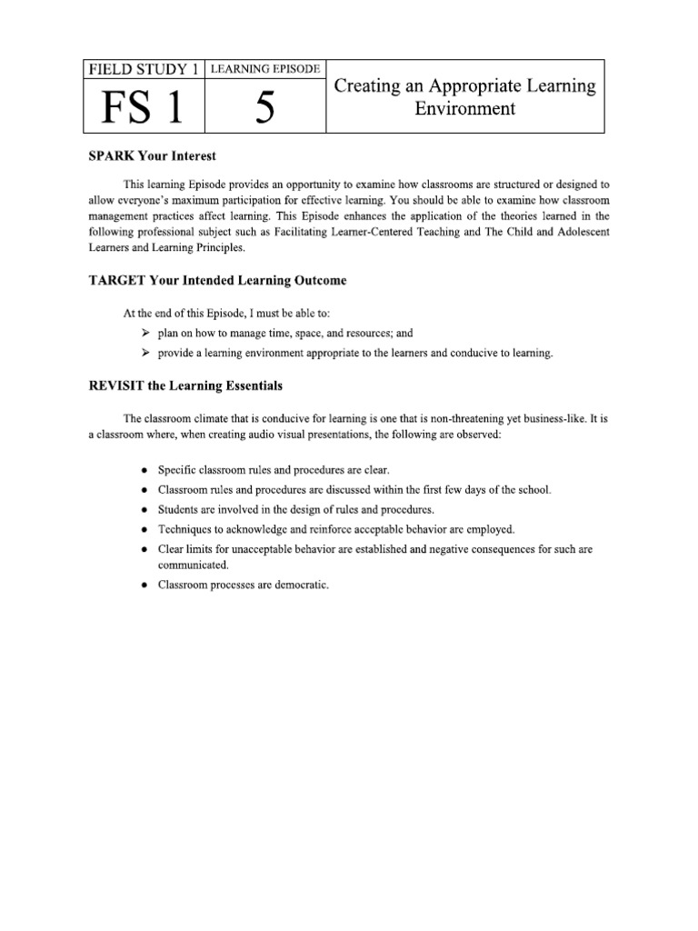 FS1 Episode 5 - Yenlee Landicho | PDF