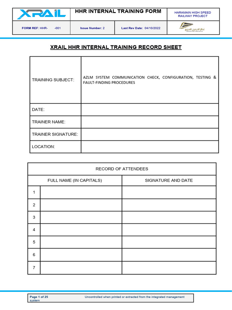 Azlm Comms Fault Finding Procedures - Training Document 1 of 1 - HHR - 001 | PDF | Computer ...