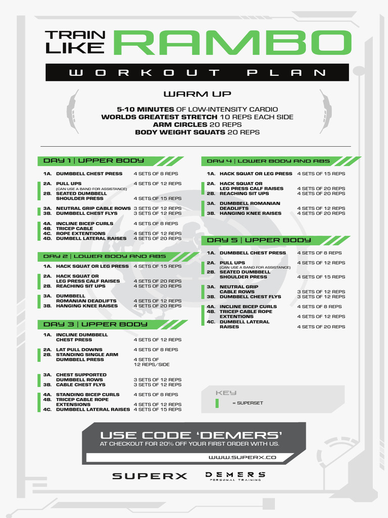 Superxjuly21 Pdemers PDF-01 Rambo | PDF | Management Of Obesity | Strength Training