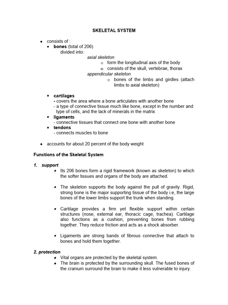 Reading Material Skeletal System | PDF | Vertebra | Pelvis