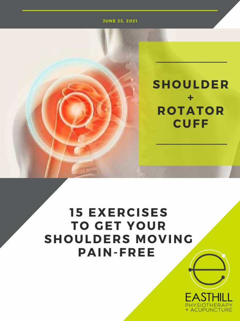 Shoulder Rotator Cuff Workshop Exercise Handout PDF | PDF | Anatomical ...