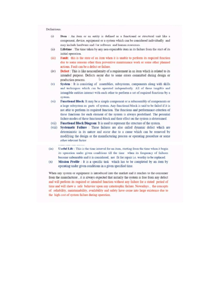 Basic Concepts of Reliability | PDF