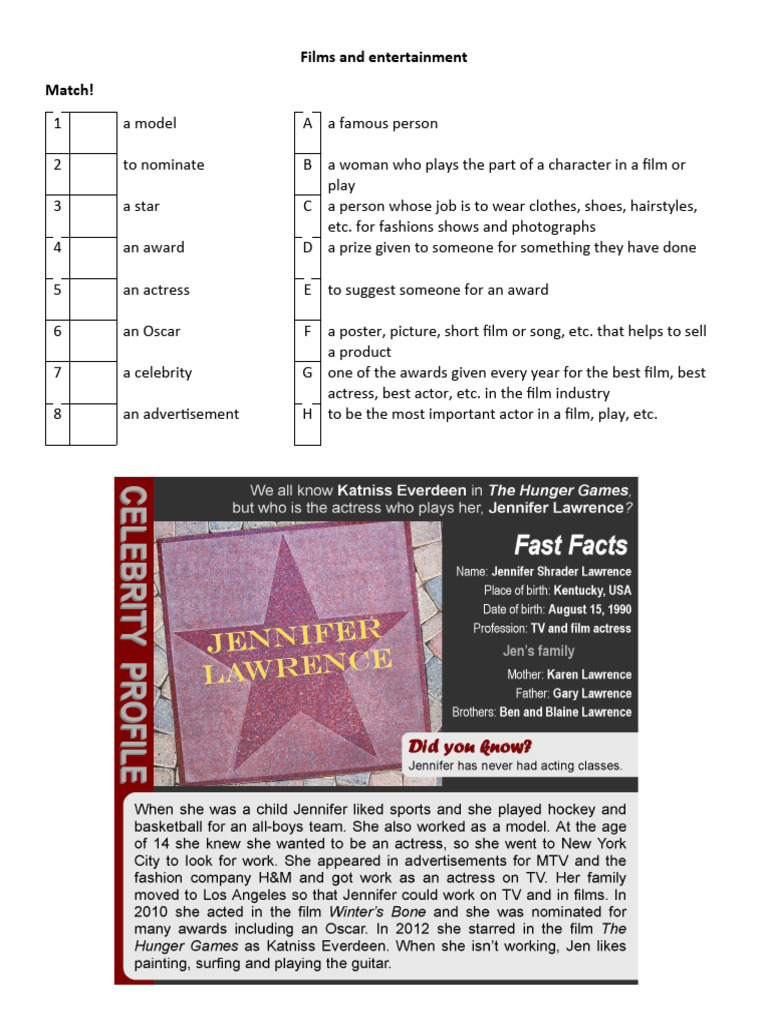 Films and Entertainment | PDF | The Hunger Games