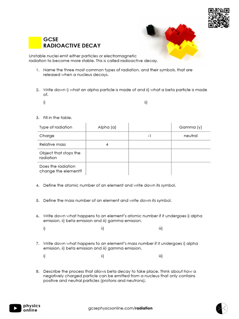 GCSE Radioactive Decay | PDF