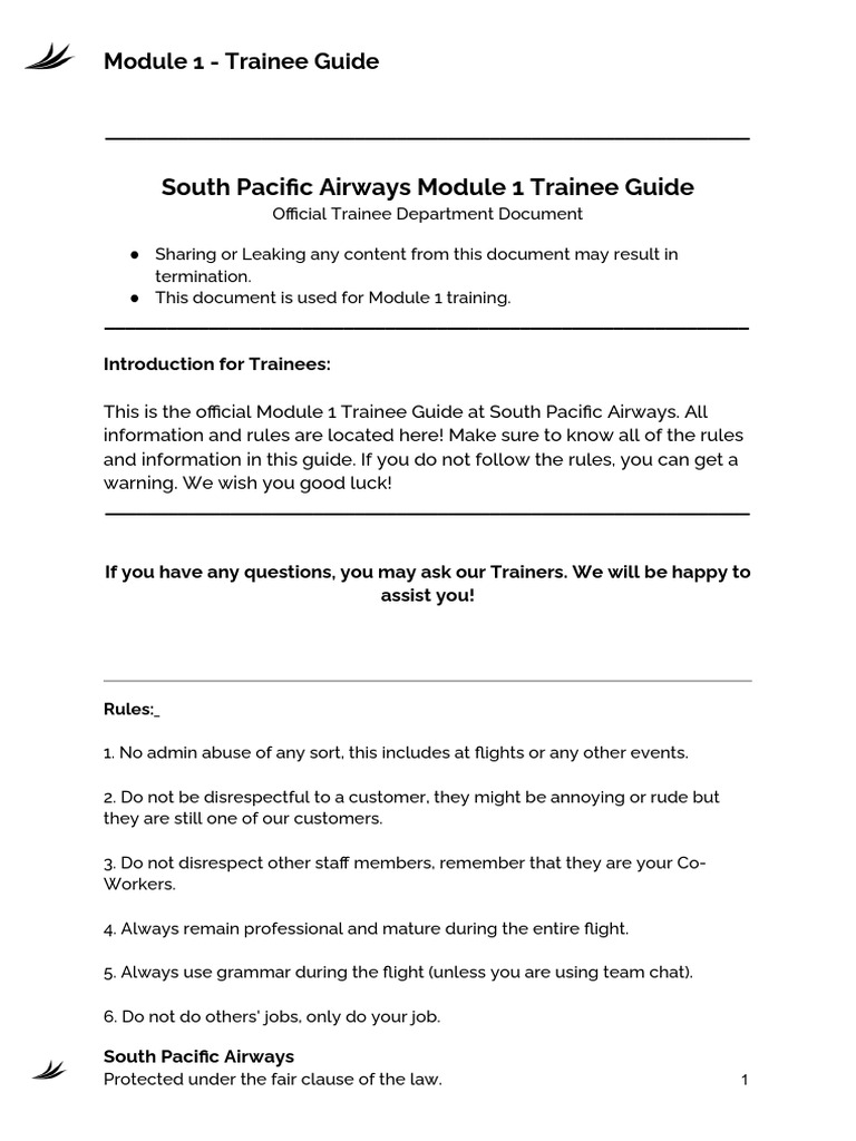 SPA - Module 1 Trainee Guide | PDF