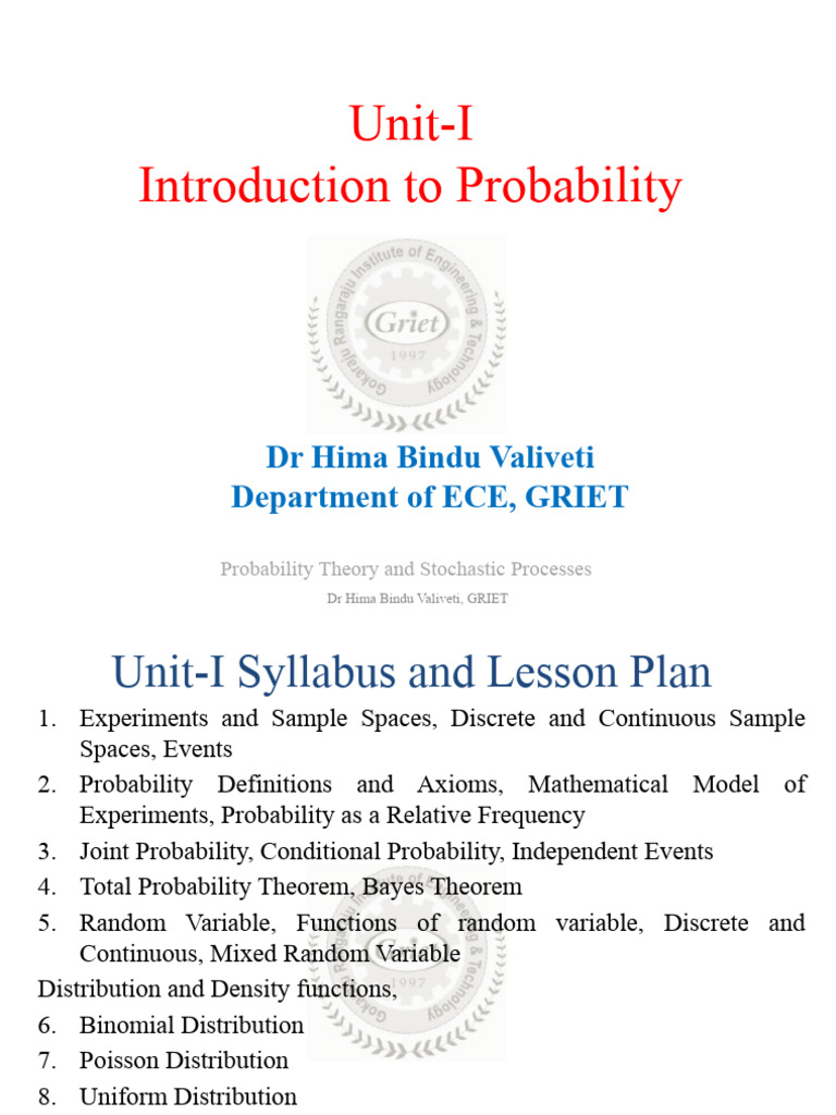 Examples of Stochastic Processes | PDF | Probability Distribution ...