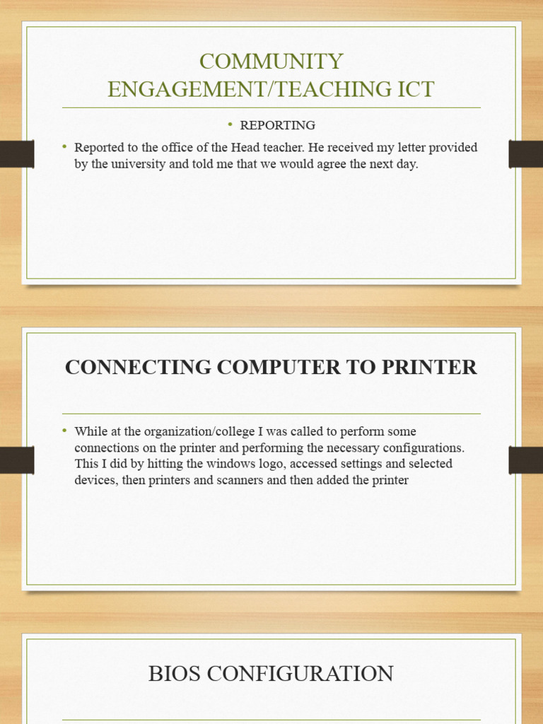 Community Engagement Presentation-1 | PDF | Input/Output | Educational ...