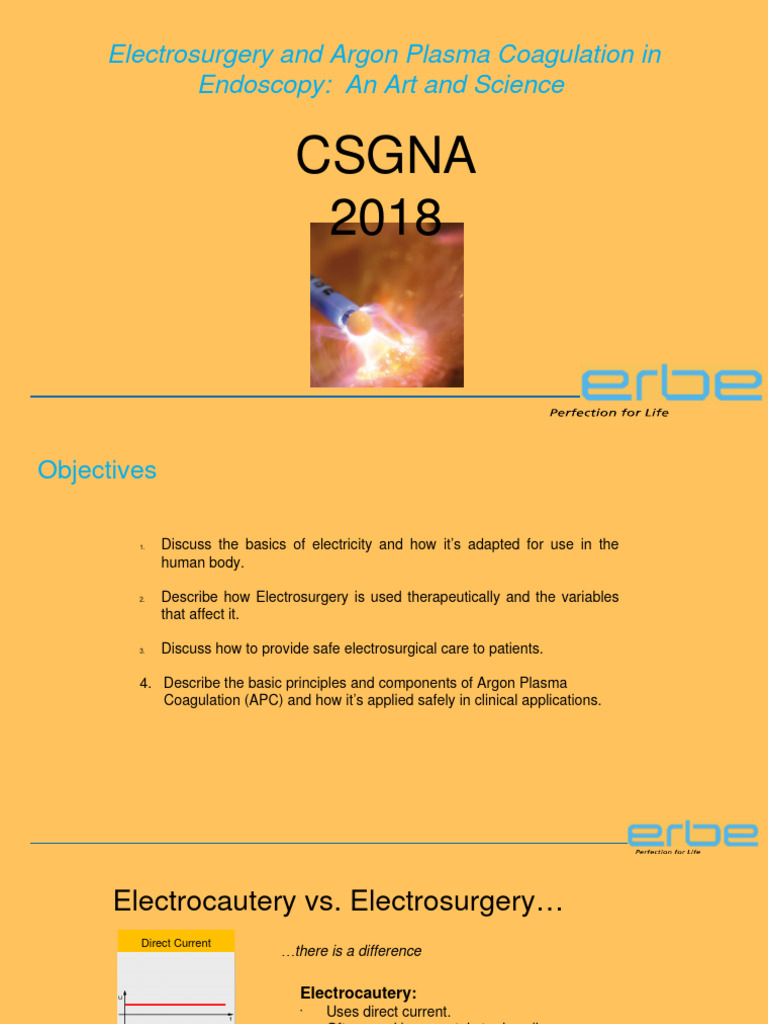1D CSGNA 2018 Electrosurgery Technology Technique Eng | PDF