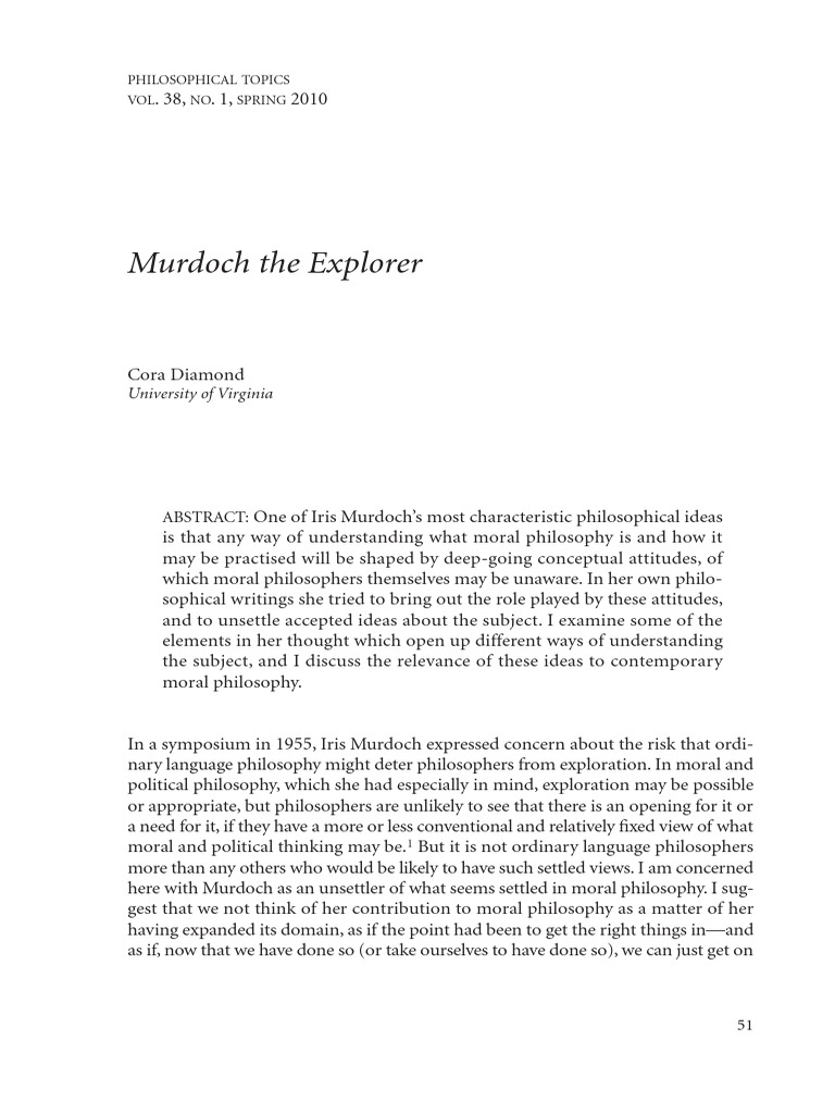 Murdoch The Explorer | PDF | Thought | Idea