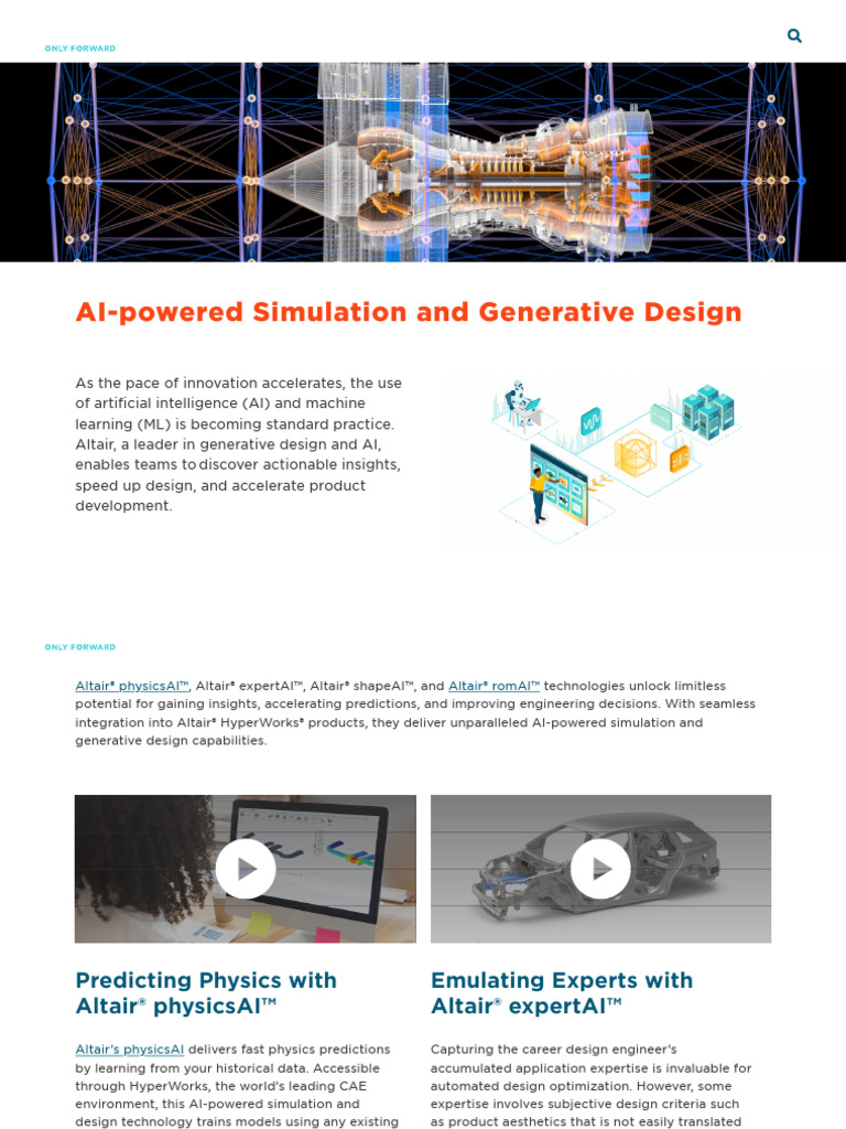 AI-powered Simulation and Generative Design - Altair | PDF
