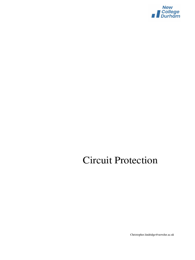 Electrical Fuse & MCB Guide | PDF | Technology & Engineering