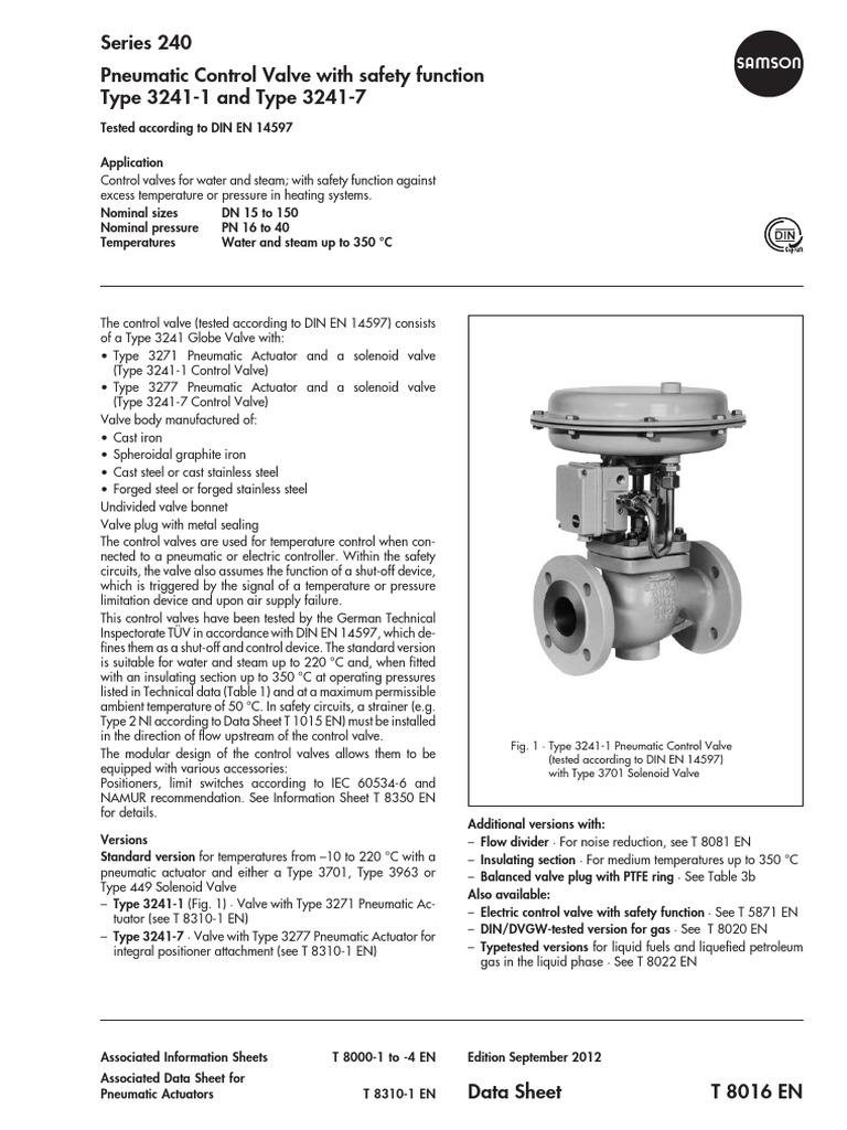 Samson Valve | PDF | Technology & Engineering