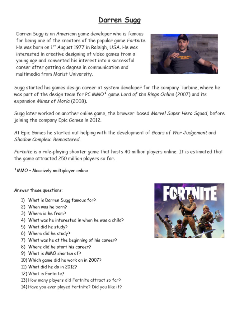 Darren Sugg Questions | PDF Darren Sugg Questions | PDF