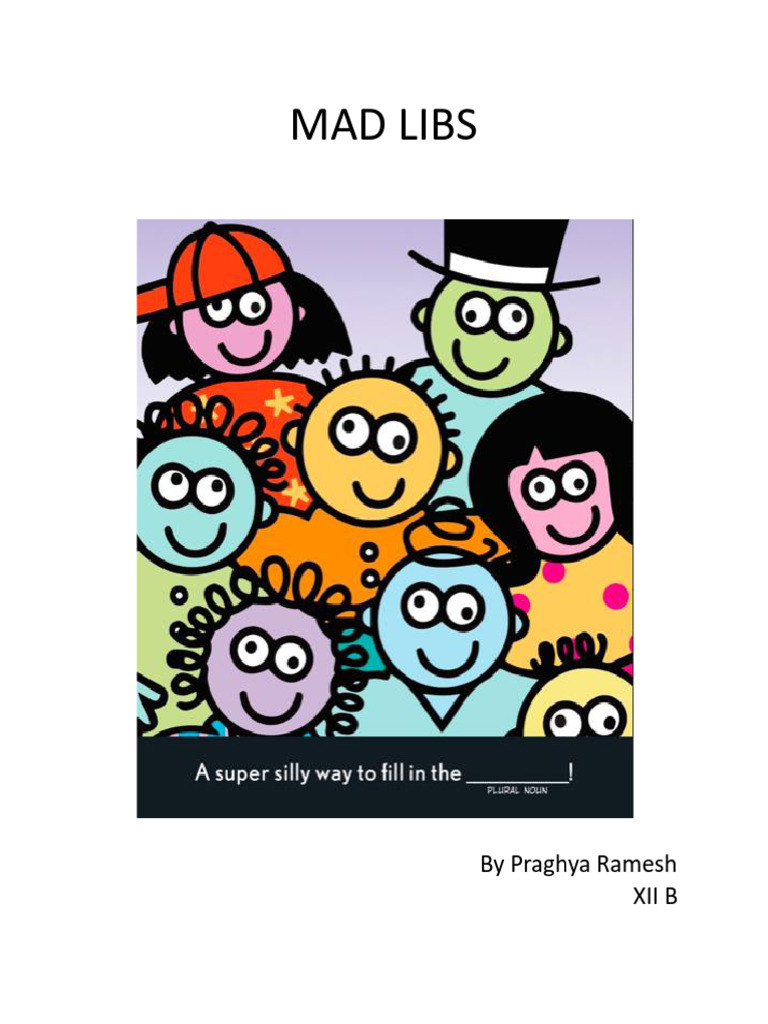 MAD LIBS | PDF | Verb | Graphical User Interfaces