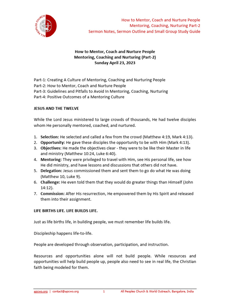 How To Mentor Coach and Nurture People Mentoring Coaching Nurturing ...