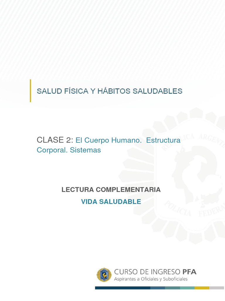 Clase 2 Salud Lectura Complementaria | PDF
