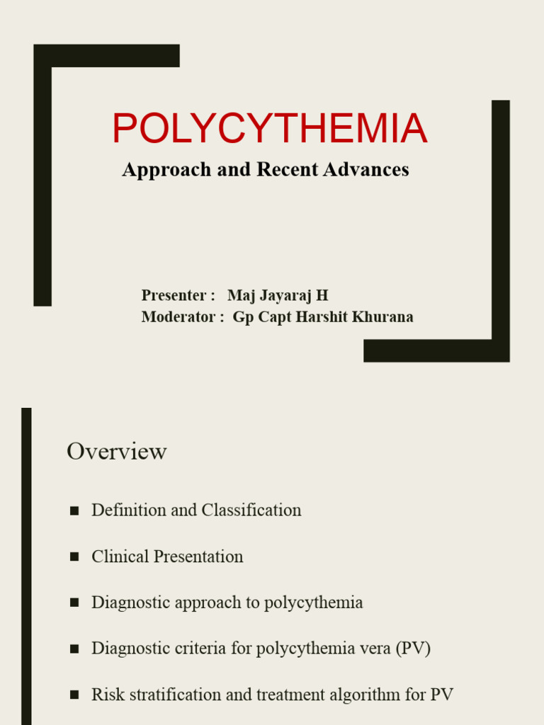 Polycythemia - 2 | PDF | Diseases And Disorders | Medical Specialties