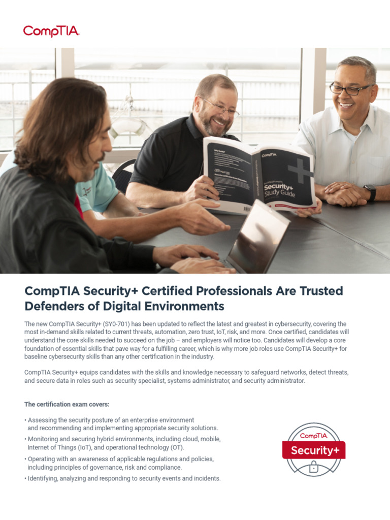 CompTIA Security+ SY0-701 Exam Guide | PDF | Security | Computer Security