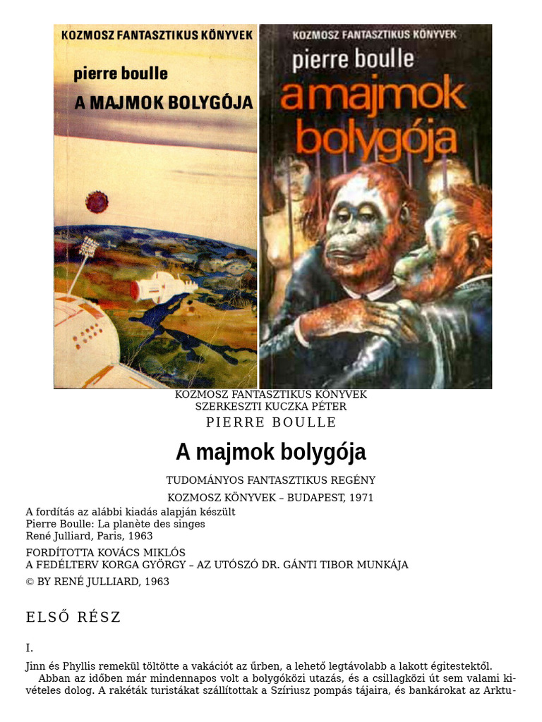 Pi Boull - A Majmok Bolygója | PDF