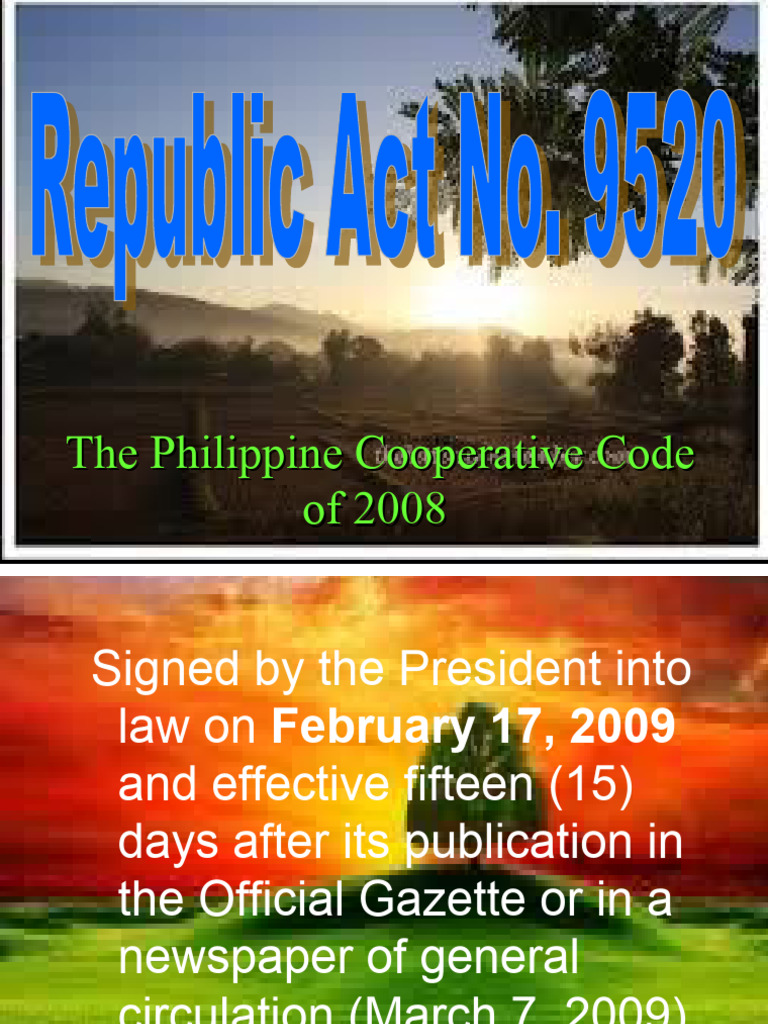 Republic Act Cooperative | PDF