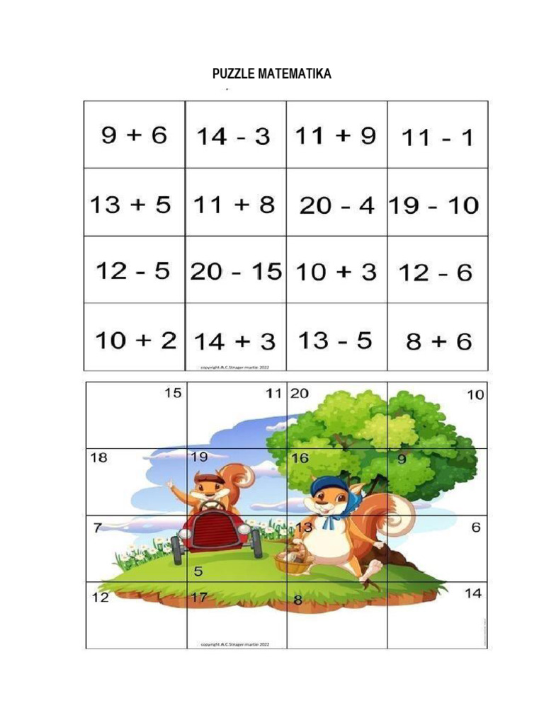 2 Rangkap Puzzle Matematika | PDF