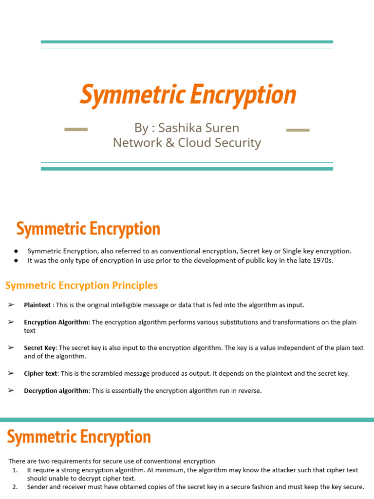 Symmetric Encryption | PDF | Cryptography | Cryptanalysis