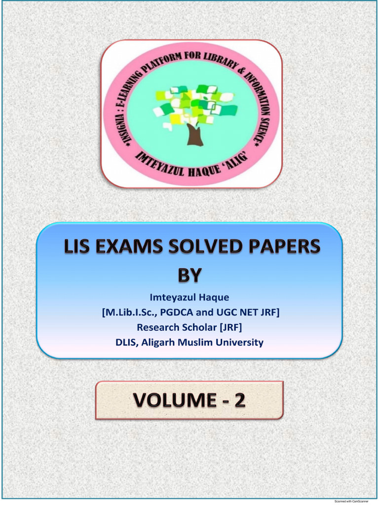 LIS Question Papers (Volume 2) Compiled by INSIGNIA | PDF