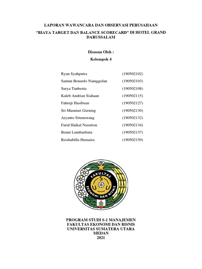 Kelompok 4 Akuntansi Manajemen (Target Costing Dan Balanced Scorecard ...