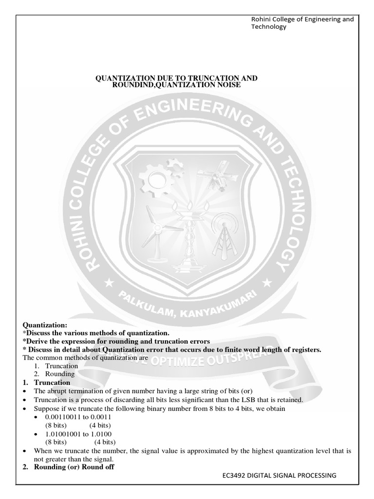 Rohini 88503790579 | PDF | Rounding | Analog To Digital Converter