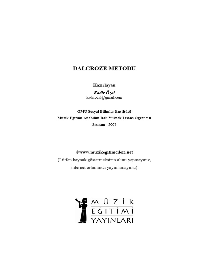 Dalcroze Metodu | PDF