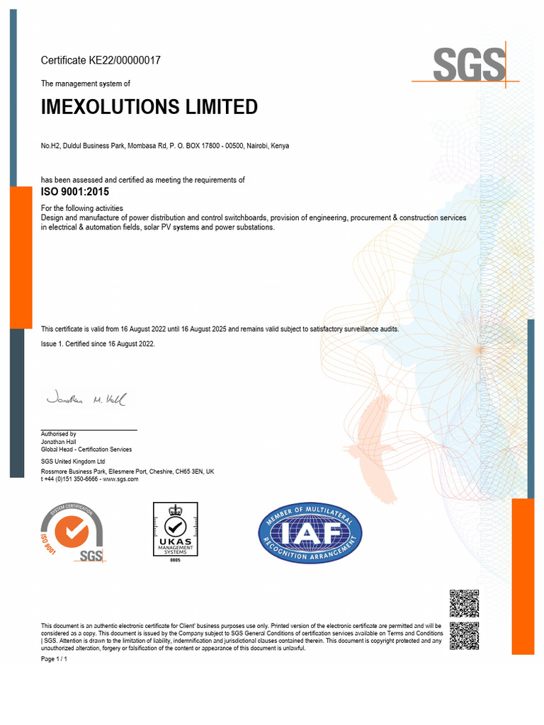 Iso Certificate | PDF