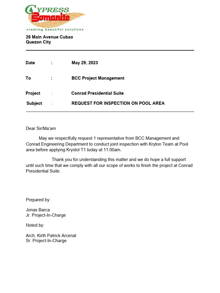 Joint Inspection | PDF