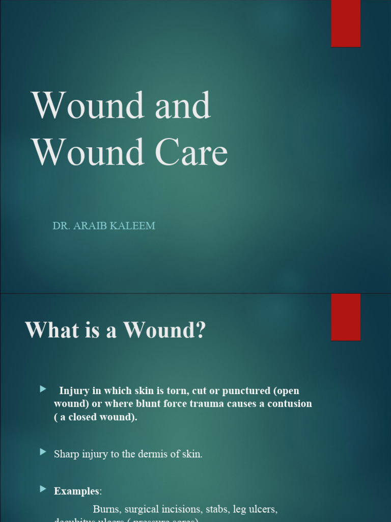 4 Wounds and Wound Care | PDF | Wound | Wound Healing