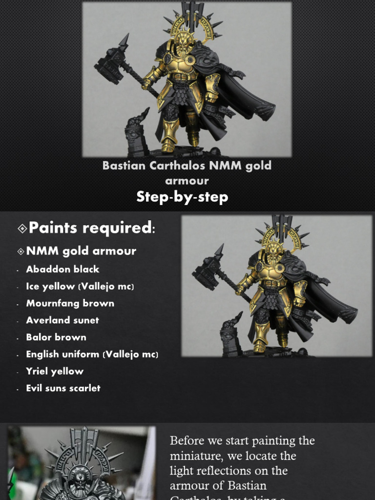 Bastian Carthalos NMM Gold Armour | PDF | Artistic Techniques