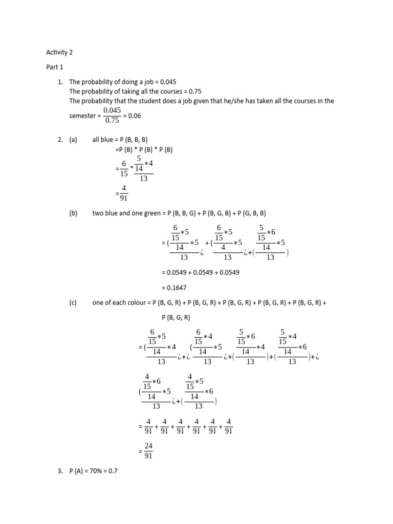 Activity 2 | PDF | Variance | Data Analysis
