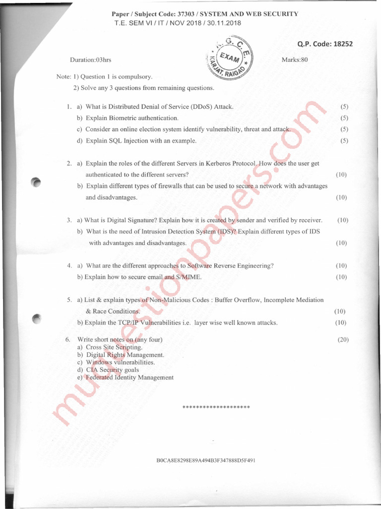 Te-It Sem6 Sws Dec18 | PDF