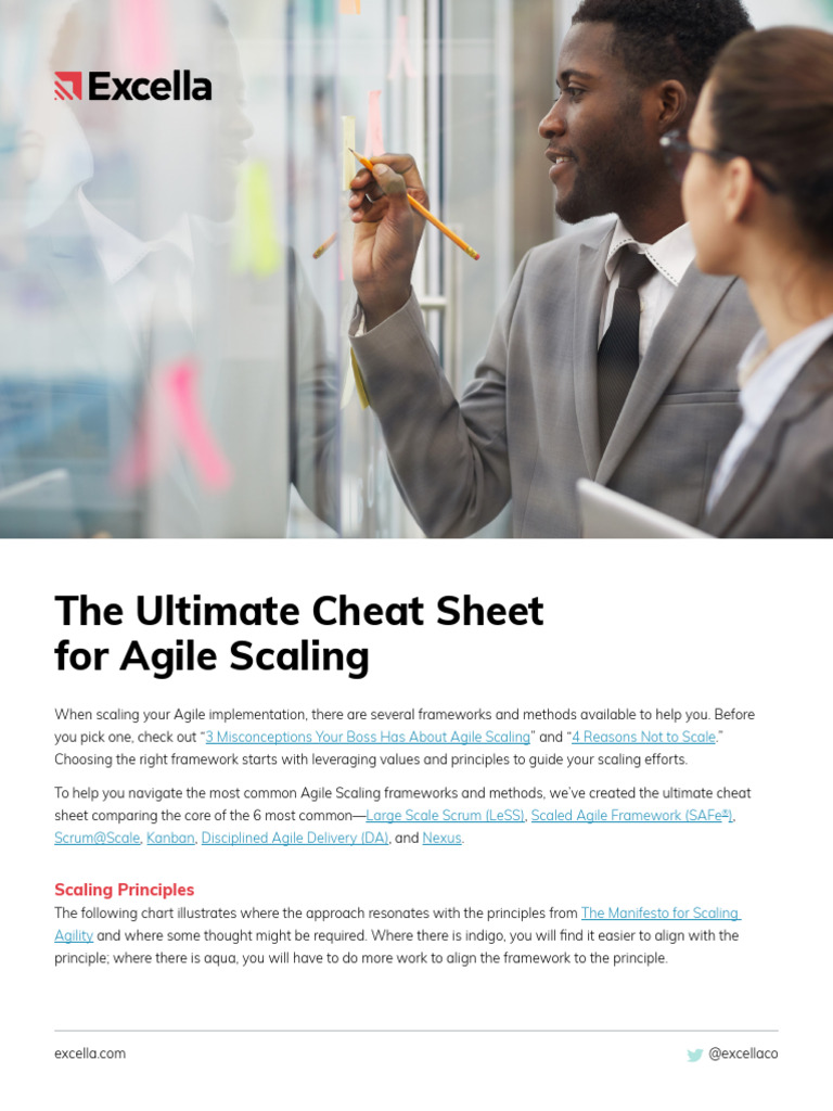 Agile Scaling - Cheat Sheet | Download Free PDF | Agile Software ...
