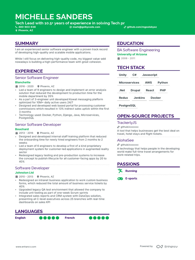 Michelle Sanders Resume | PDF