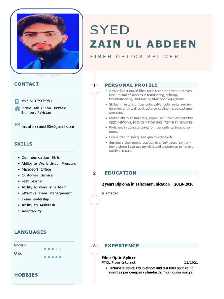 ZAIN CV Removed | PDF