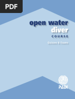 PADI Open Water Diver Exam Guide | PDF | Scuba Diving | Swimming