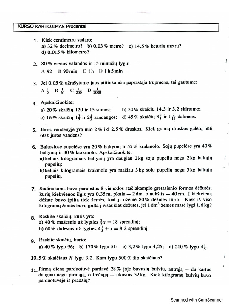 Procentai Salygos | PDF
