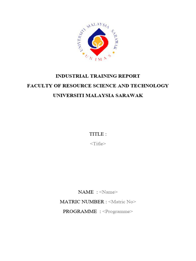 Template Report-Simple | PDF | Internship | Job Hunting