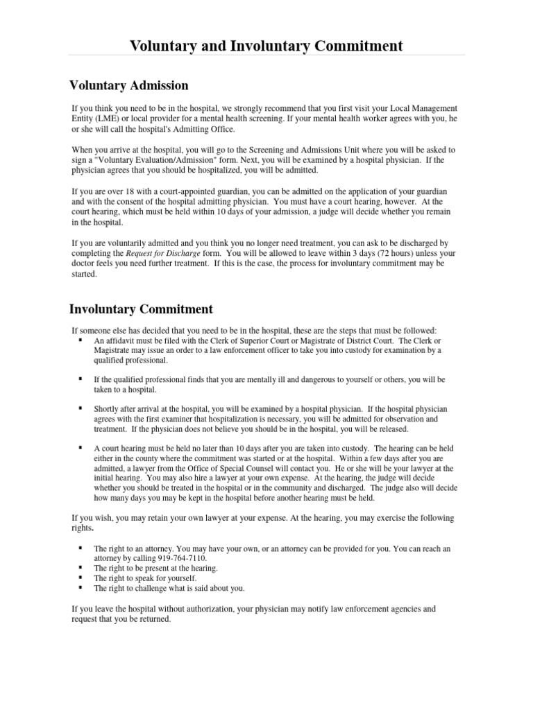 Voluntary_and_Involuntary_Commitment | PDF