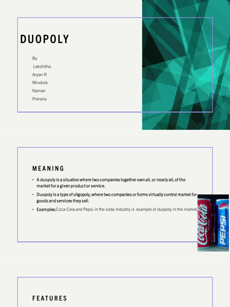 Duopoly | PDF | Market Power | Monopoly