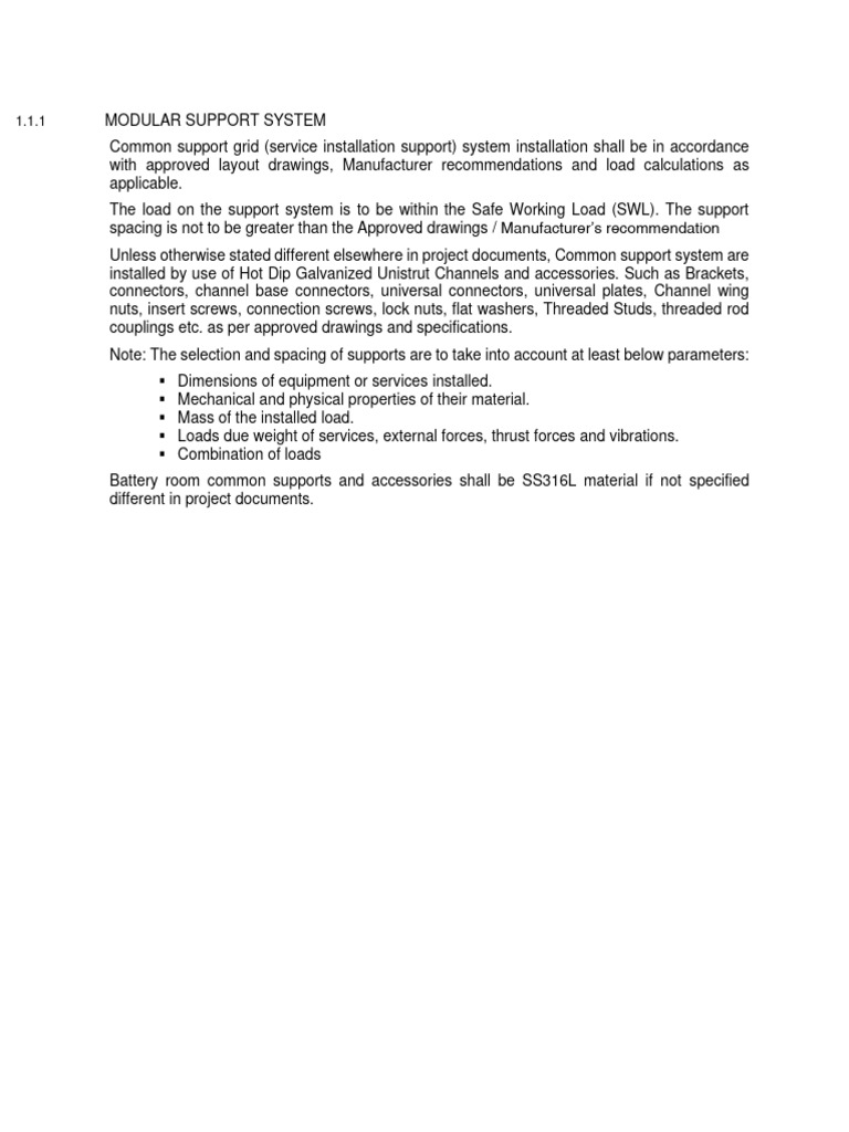 Modular Support System | PDF