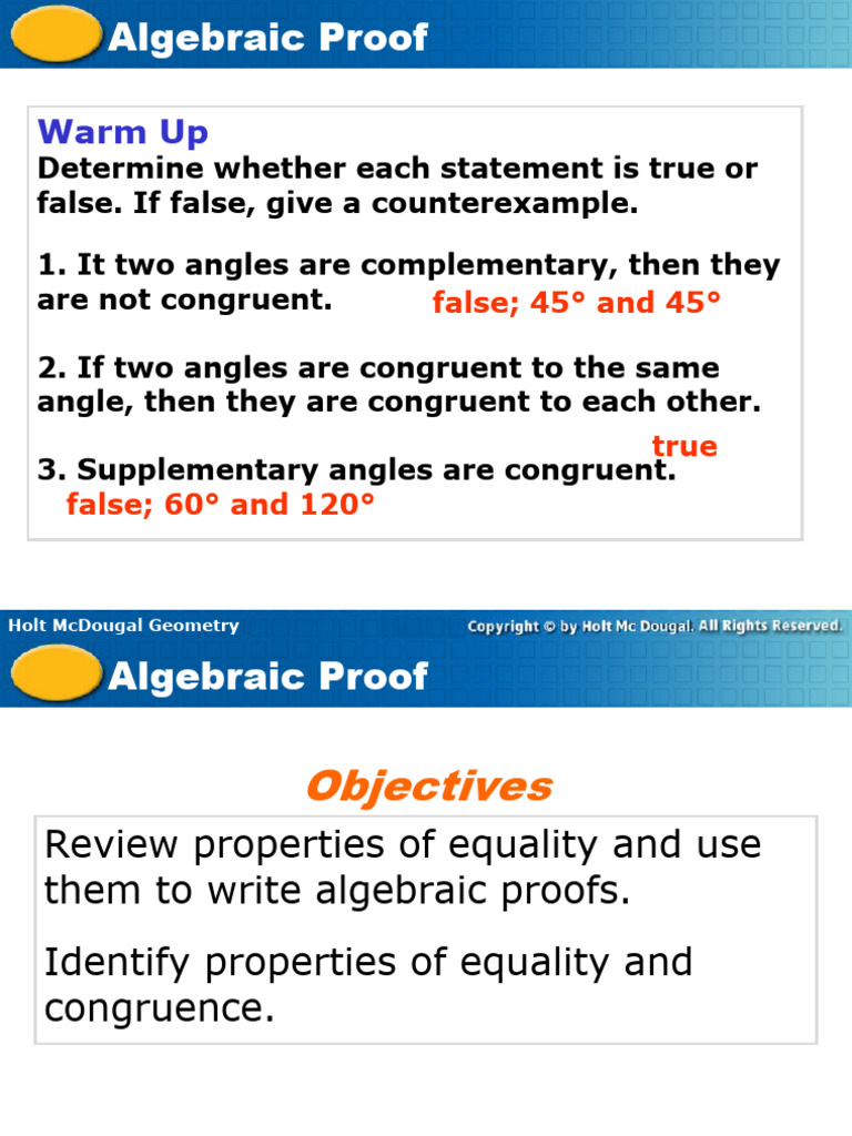 Algebra_PROOFS | PDF