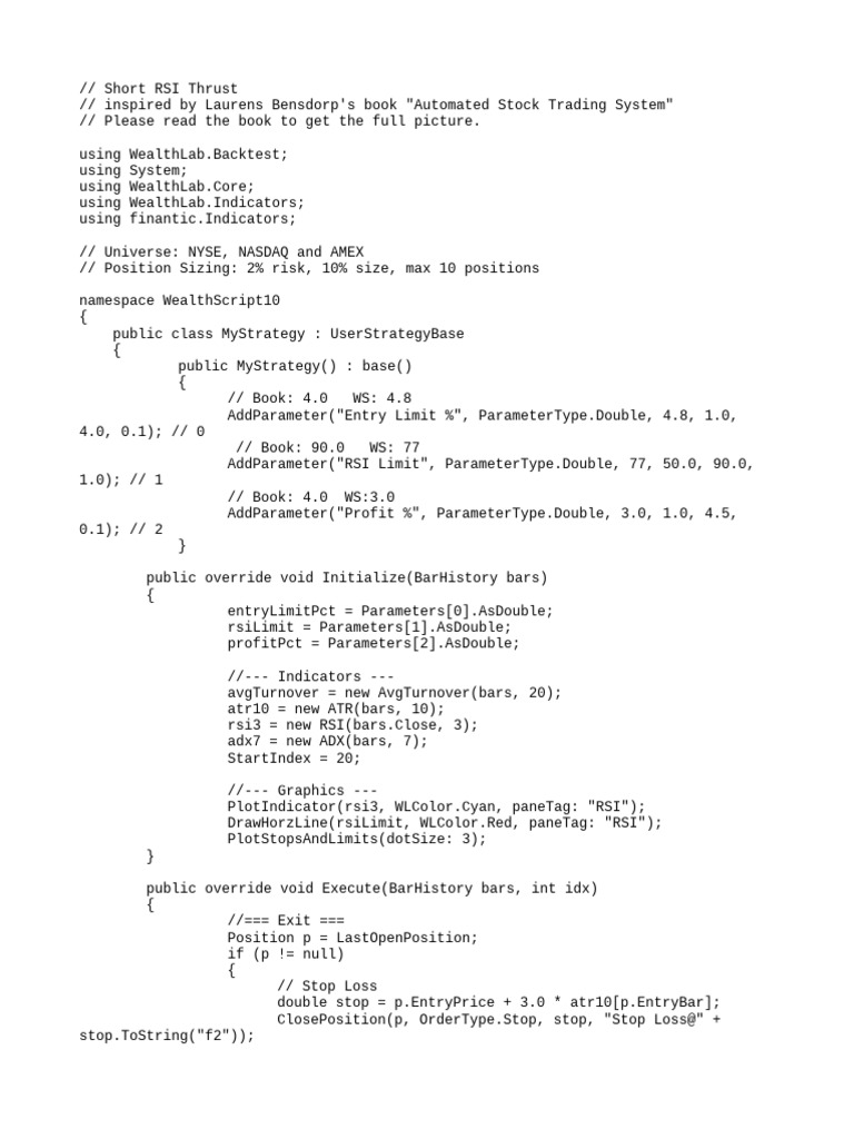 Short Rsi | PDF | Market (Economics) | Software Engineering